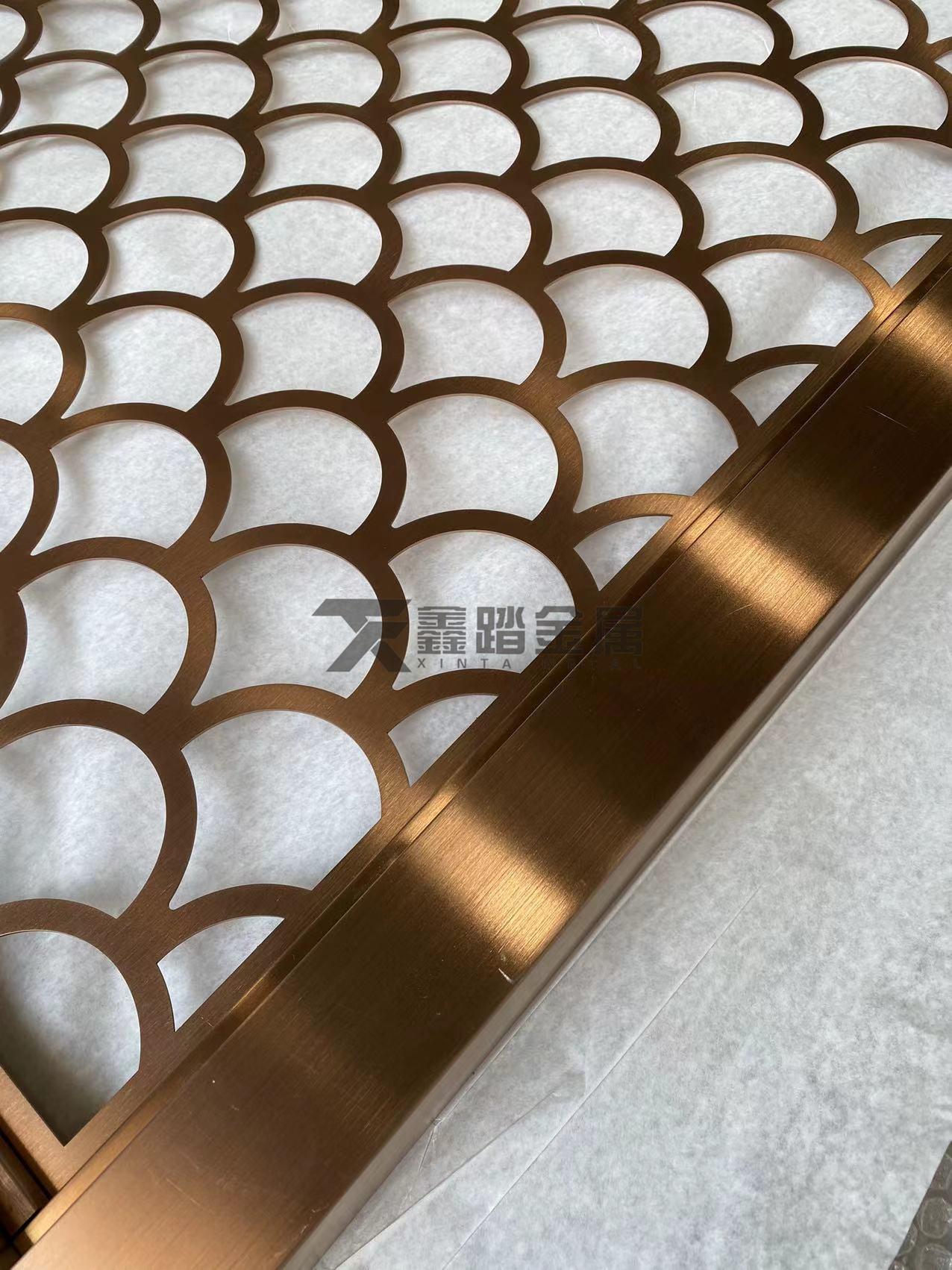 玫瑰金铝板雕刻屏风、科普表面为什么一定做无指纹处理 - 知乎