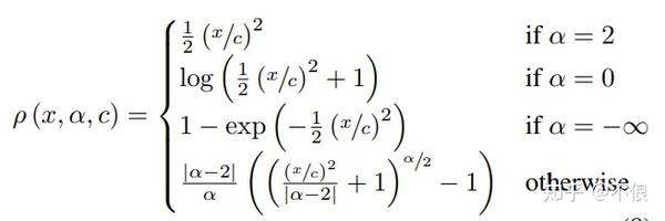 论文阅读：A General and Adaptive Robust Loss Function - 知乎