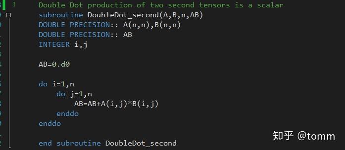 常用张量计算方法和相应的Fortran代码 - 知乎