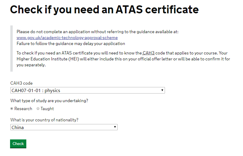 英国ATAS（Academic Technology Approval Scheme）保姆级申请流程 - 知乎