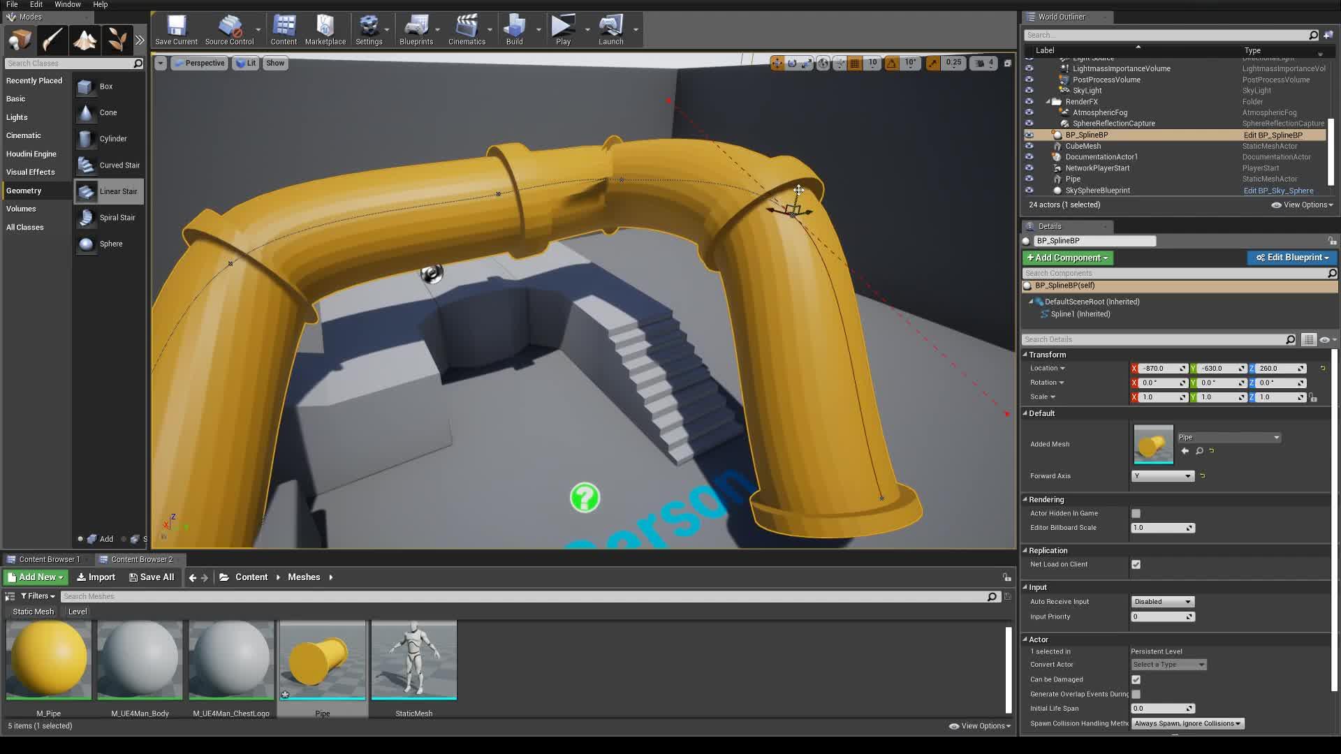 【UE4】Spline BP 程序化模型/动画轨迹（爆肝般的详细） - 知乎