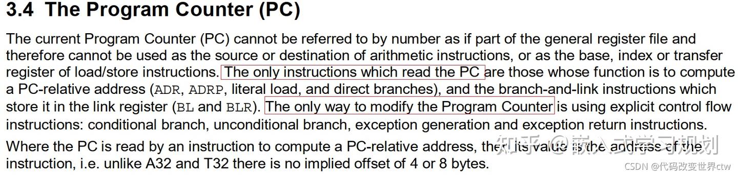 ARMV8的The current Program Counter (PC)介绍 - 知乎