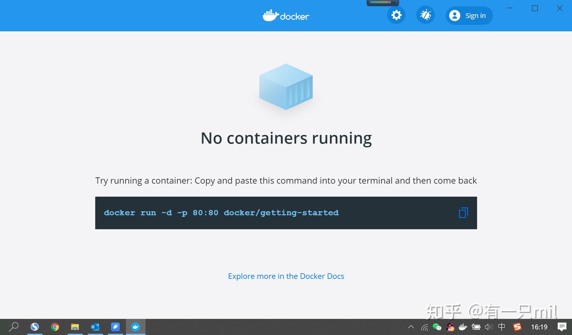 windows（win10）上的docker使用：安装（国内镜像）、操作 - 知乎