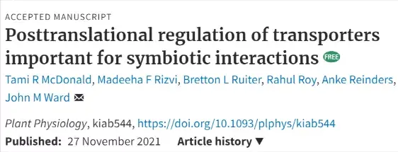 Plant Physiology | 植物-微生物共生互作中重要的转运蛋白翻译后调节！ - 知乎