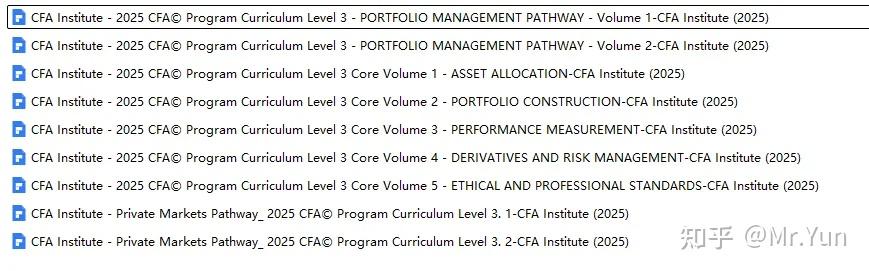 2025 CFA level I、level III 和2024CFA level II，CFA官方教材来啦~文末附下载方式~ - 知乎