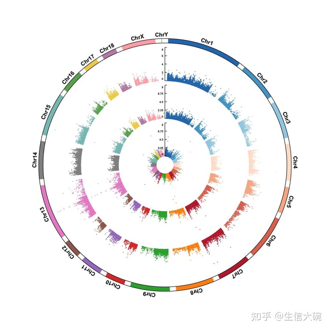 10 分钟搞定环形曼哈顿图！生信可视化必备 R 代码（附 5 种实用方案） - 知乎
