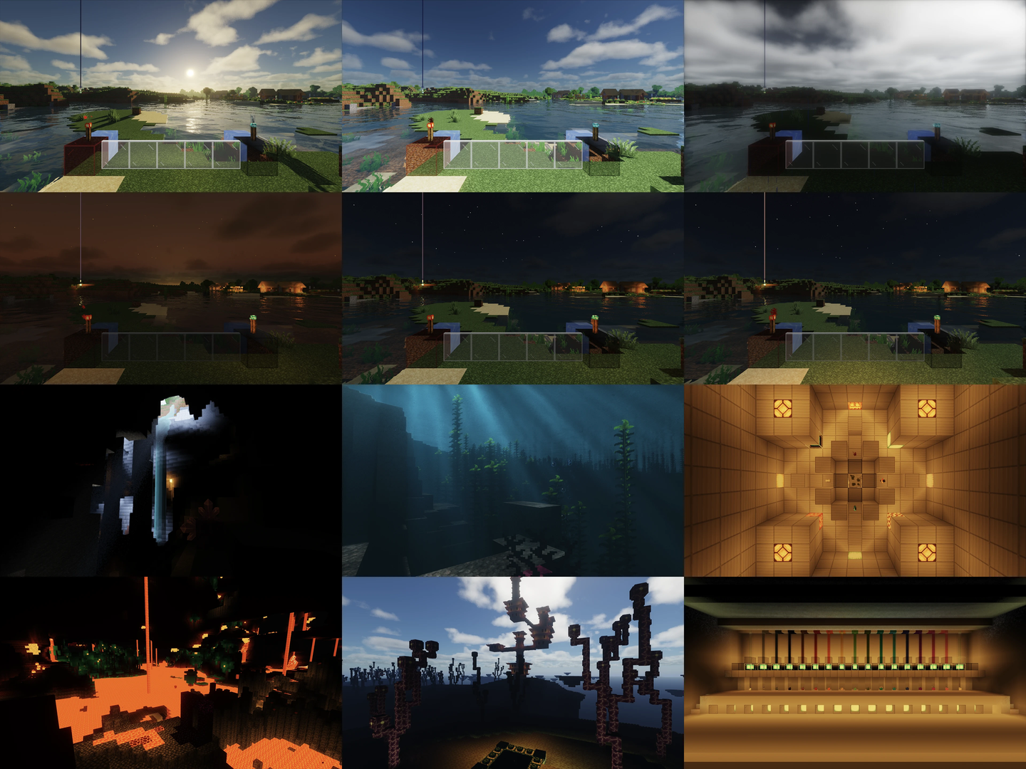 Iris加载器下《我的世界》80款光影的效果测试图 - 知乎