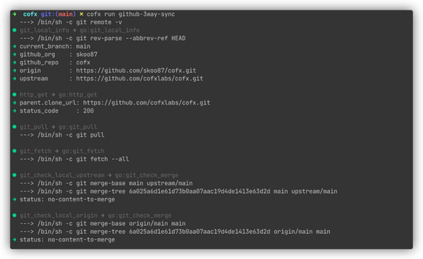 基于 cofx 低代码开发的一个 GitHub 项目三路同步小工具 - 知乎