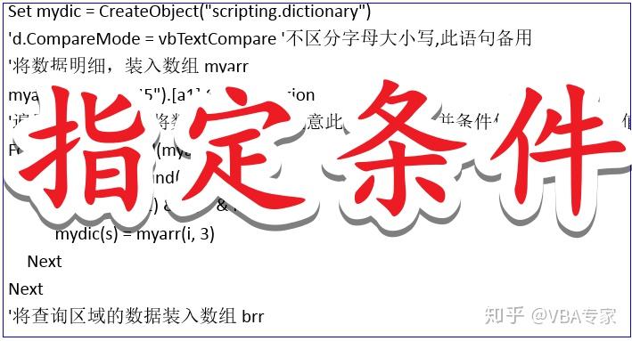 利用vba字典,提取给出条件数据 知乎