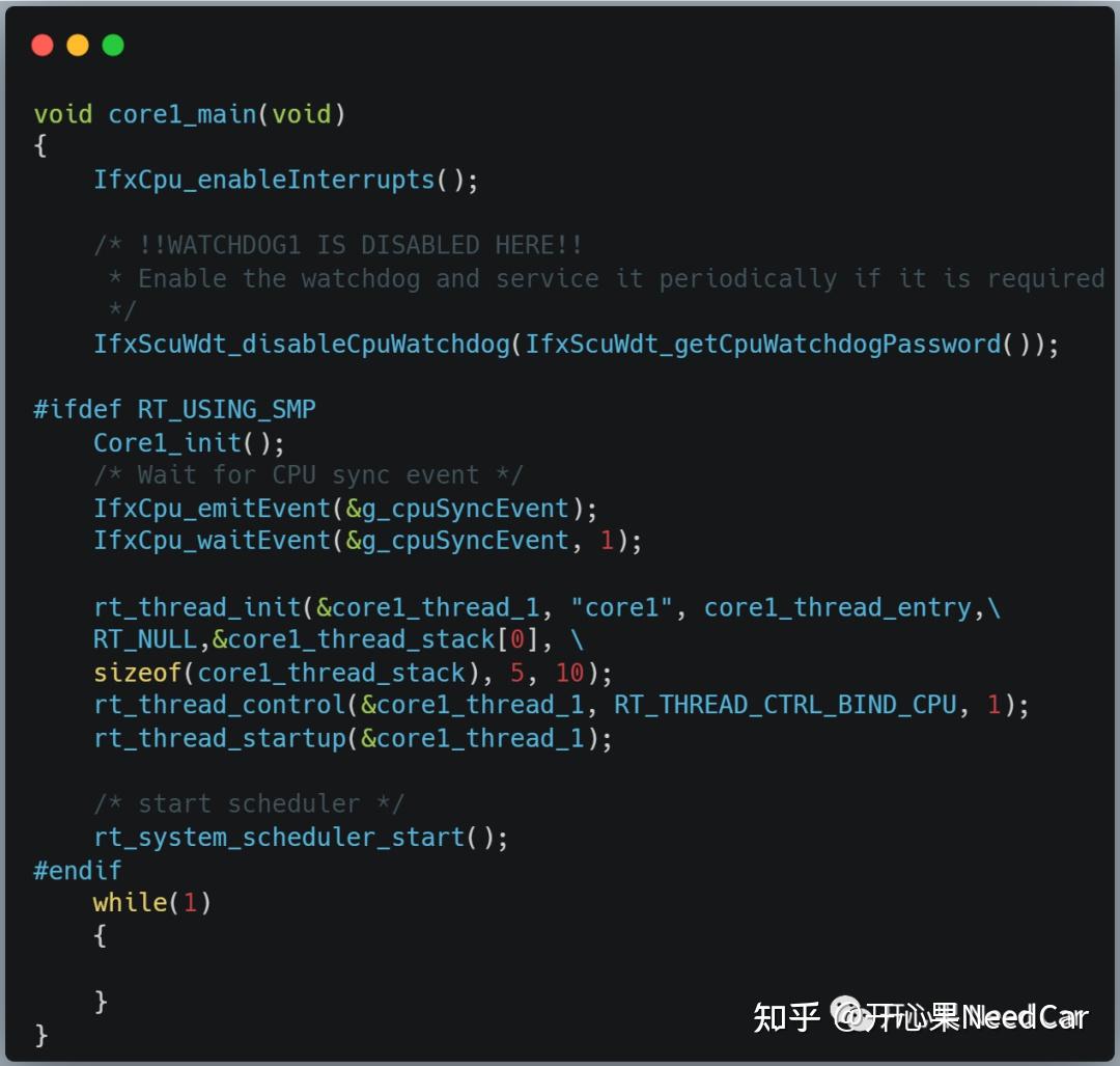 基于Tricore架构的RTThread多核实现 - 知乎