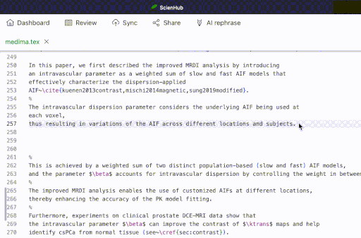 ScienHub: AI 加持的 LaTeX 在线编辑器 - 知乎