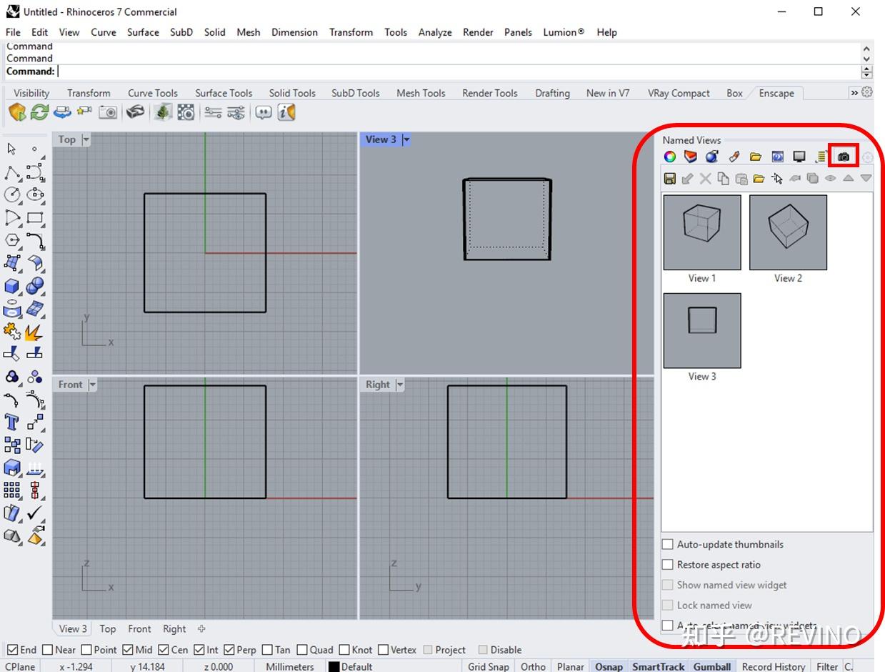 Rhino建筑辅助设计1.3_视图&相机 - 知乎