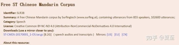 webhub123整理中文语音识别数据集 - 知乎