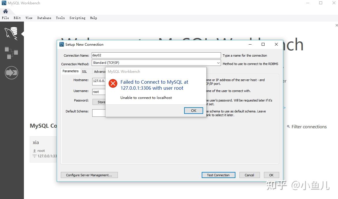 Failed to Connect to MySQL at 127..0.1:3306 eith user root - 知乎