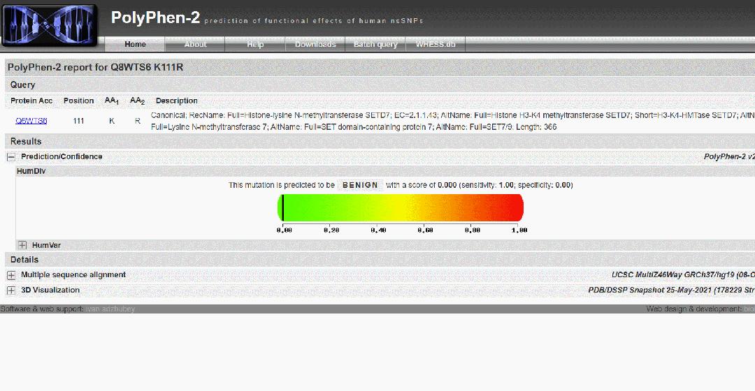 PolyPhen-2：预测氨基酸突变对"蛋白功能"影响的利器 - 知乎