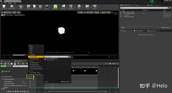 UE4中的动画编辑器 —— Sequencer in UE4 - 知乎