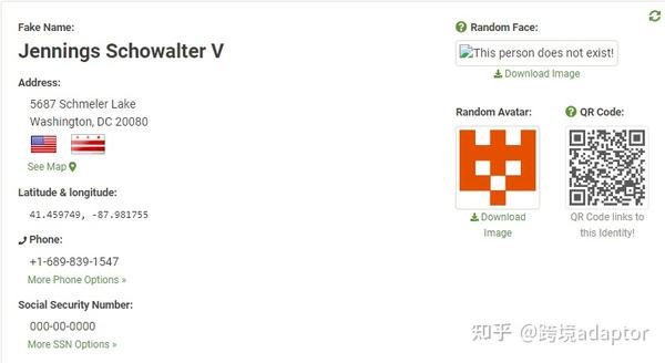 十大国外身份地址信息生成器介绍 - 知乎