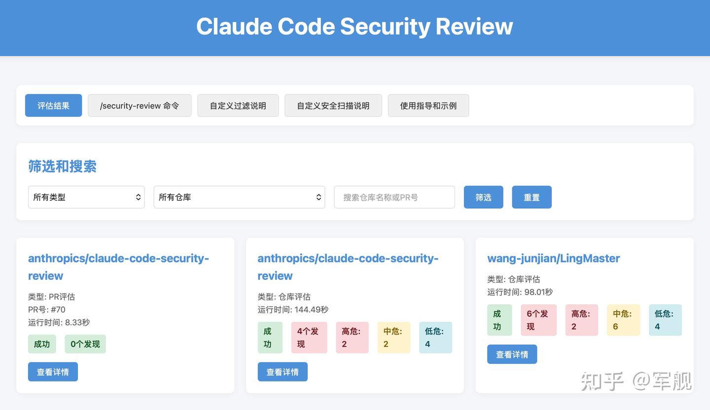 使用 Claude Code Security Review 自动化代码安全审查（PR、仓库）实战 - 知乎