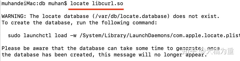 centos或mac下使用locate指令时，报错(/var/db/locate.database) - 知乎