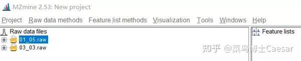 MZmine 2-代谢组学数据处理软件教程 - 知乎