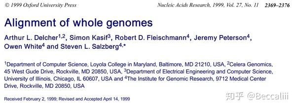MUMmer- 全基因组比对神器 - 知乎