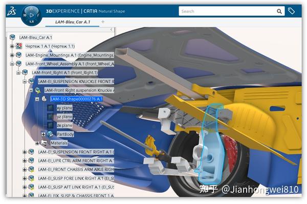 达索3D Experience（CATIA V6）：3DXML 格式 - 知乎