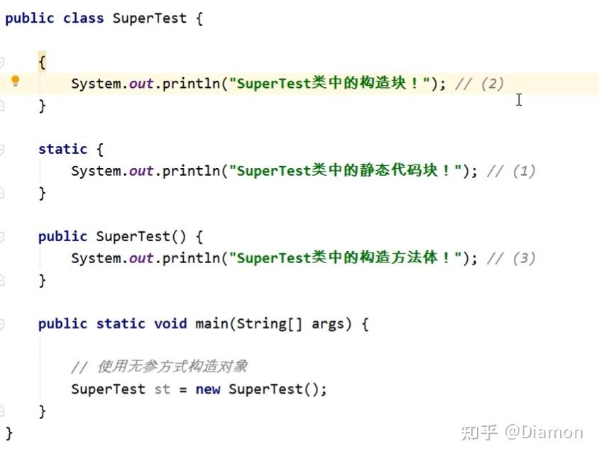 Java笔记—类、对象—静态代码块、构造块、方法体 知乎