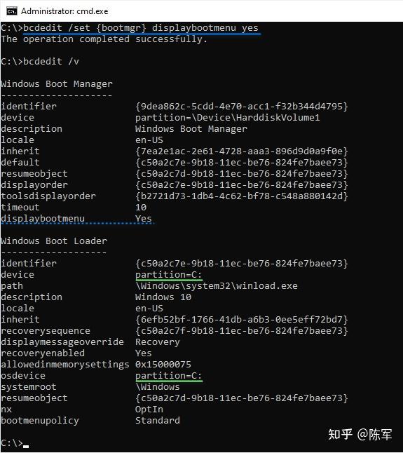Windows Boot Manager 背后的真相, 手工移动 Windows 分区后如何手工修复 BCD store. - 知乎