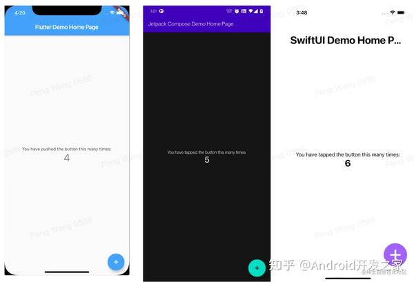 Compose声明式代码简洁？Compose React Flutter SwiftUI 语法全对比 - 知乎