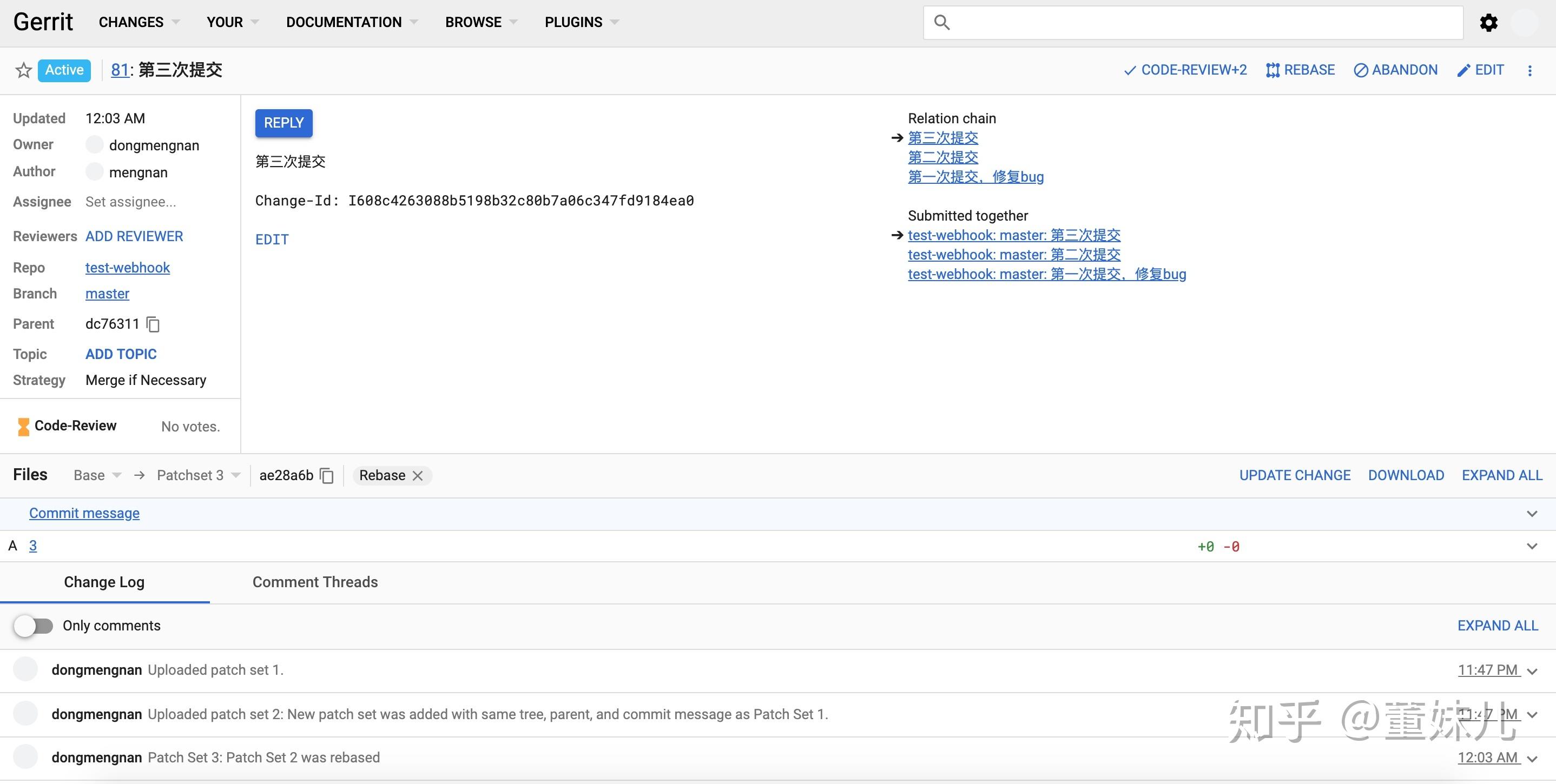 code review: gerrit实战 - 知乎