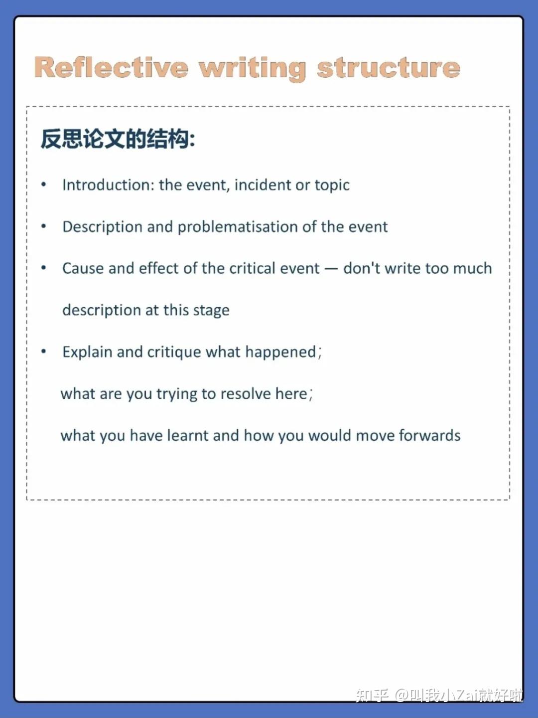 学术 | 快速搞定Reflective Writing！ - 知乎
