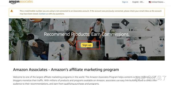 注册亚马逊联盟 - 知乎