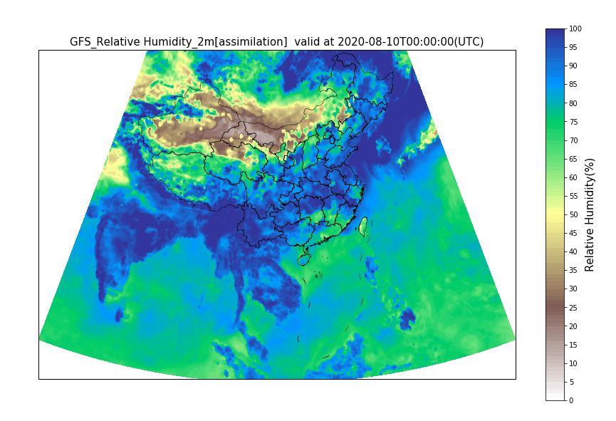 ModelWhale 推荐 | 基于数值模式资料和站点观测数据绘制相对湿度分布图 - 知乎