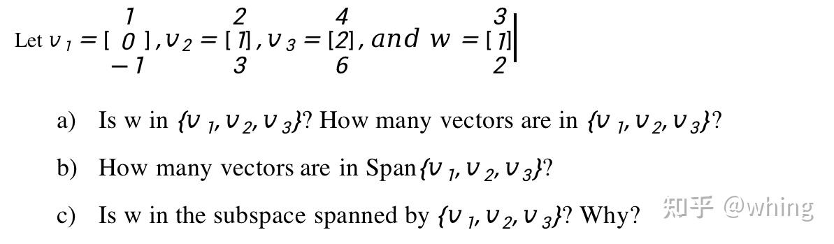 Linear Algebra --1. Vector Spaces & Subspaces - 知乎