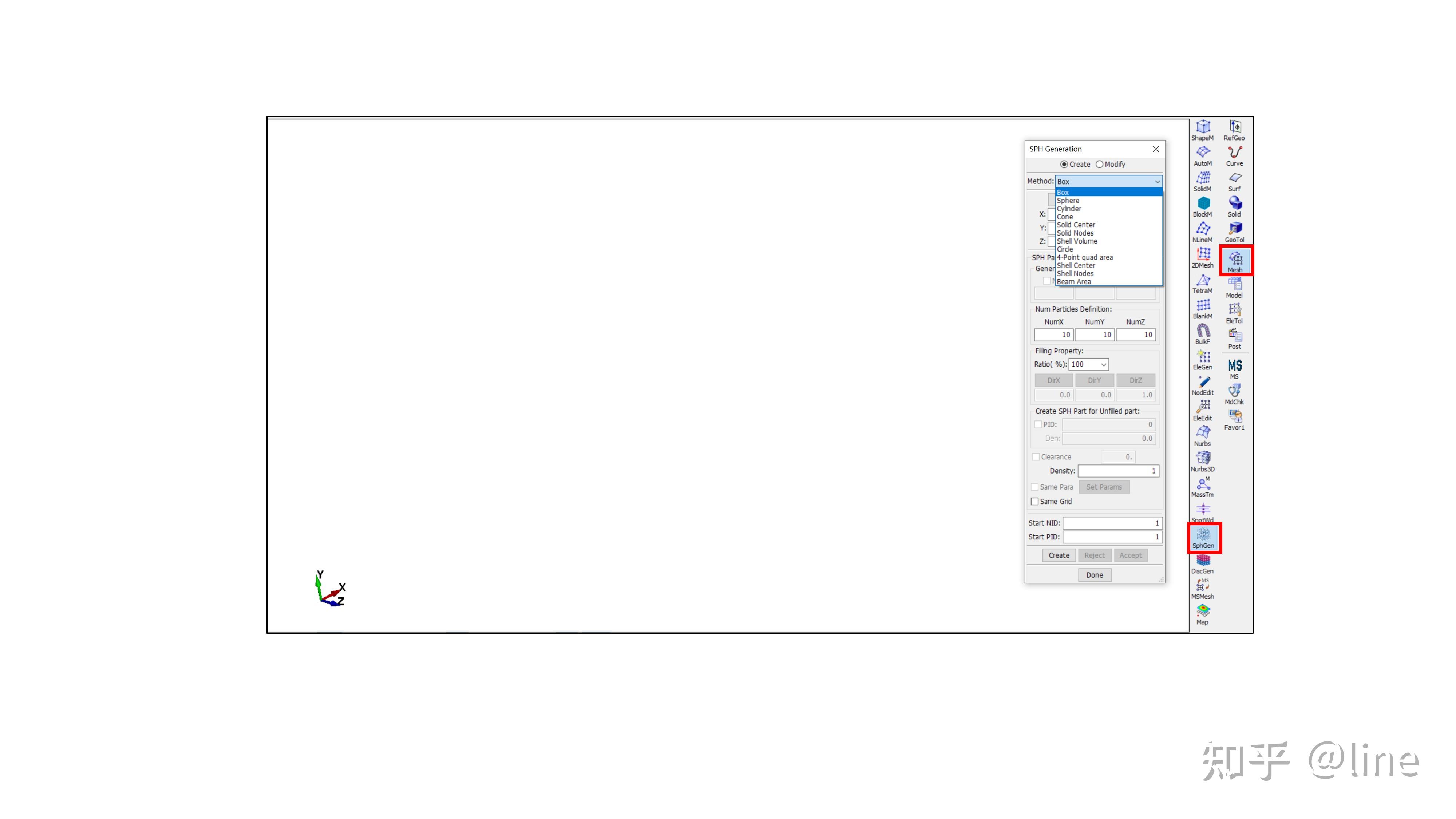 LS-DYNA网格划分（八）：LS-PrePost—无网格划分功能，SPH粒子的生成 - 知乎