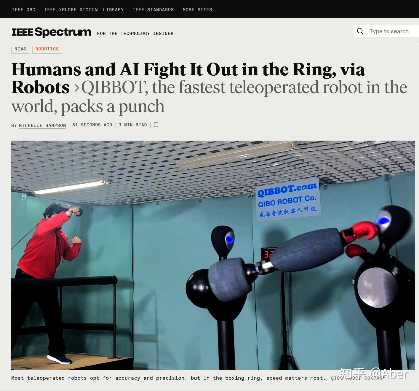世界上最快的遥操作机器人：QIBBOT拳击机器人项目的四年历程 - 知乎