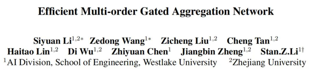 【arxiv2211】efficient Multi Order Gated Aggregation Network 知乎 