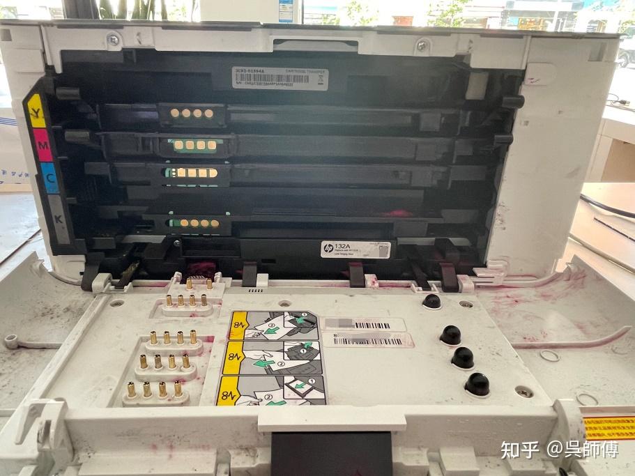 惠普HP Color Laser 150a开机红色感叹号闪烁不打印故障解决方法 - 知乎