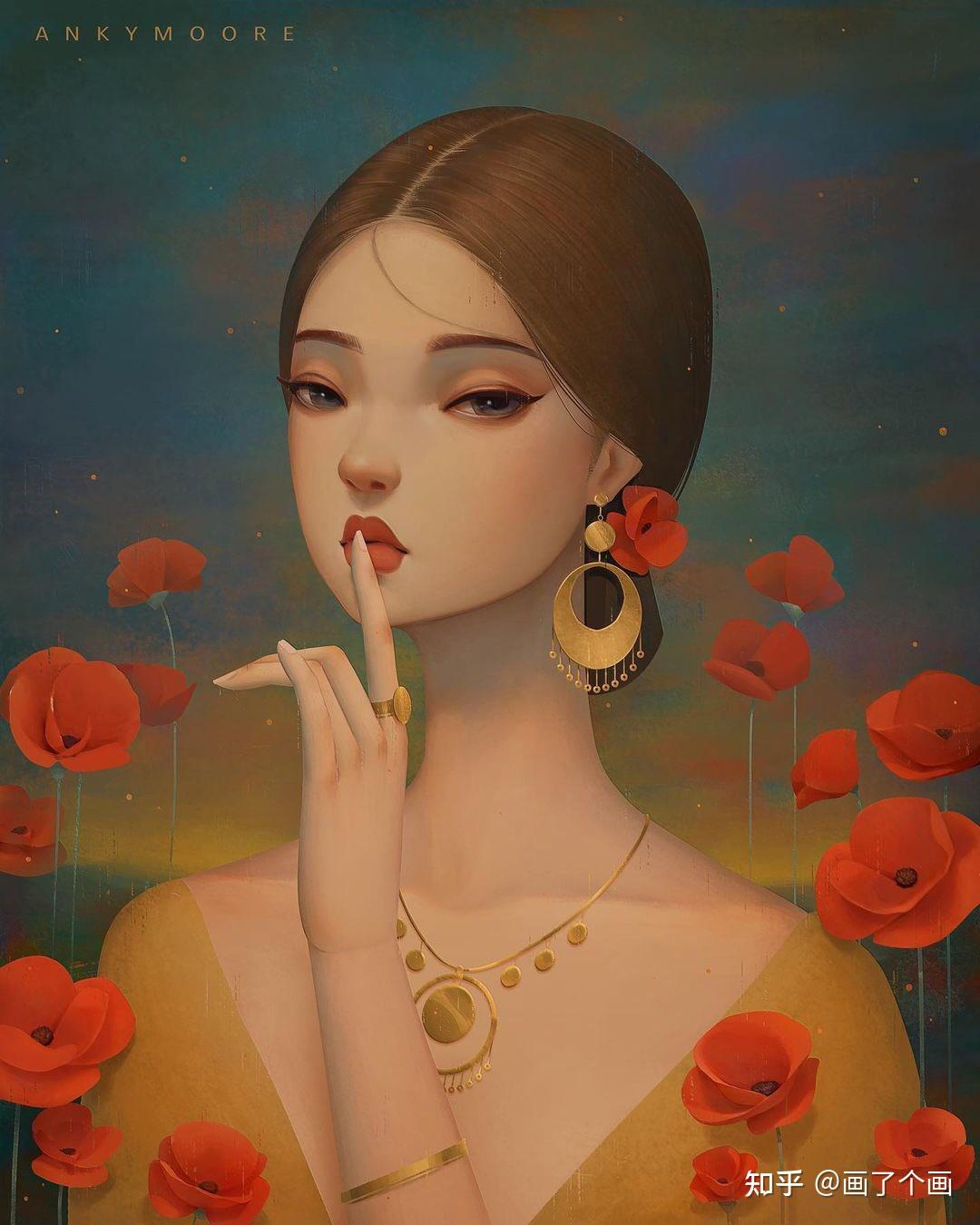 宝藏插画师推荐|美国插画师、艺术家 Anky Moore - 知乎