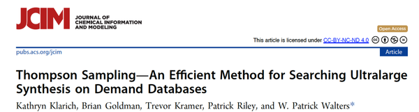 J. Chem. Inf. Model. | 汤普森采样：一种高效搜索超大规模按需合成数据库的方法 - 知乎