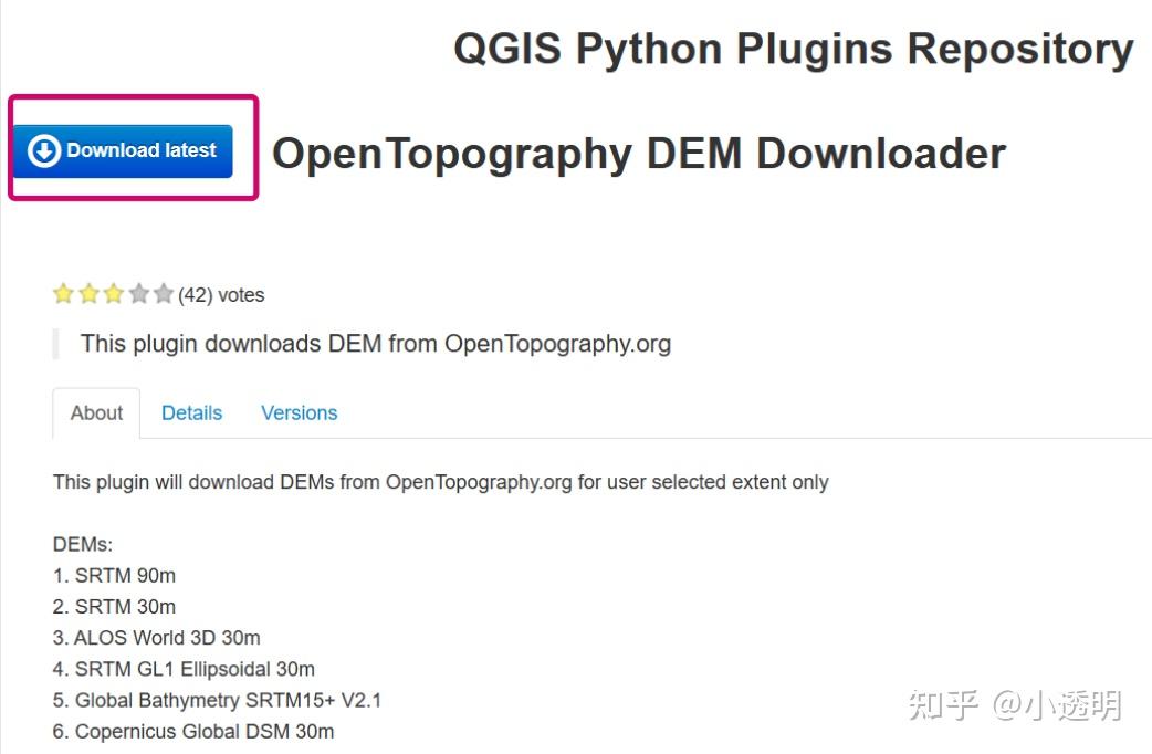 QGIS使用插件下载全球DEM数据 - 知乎