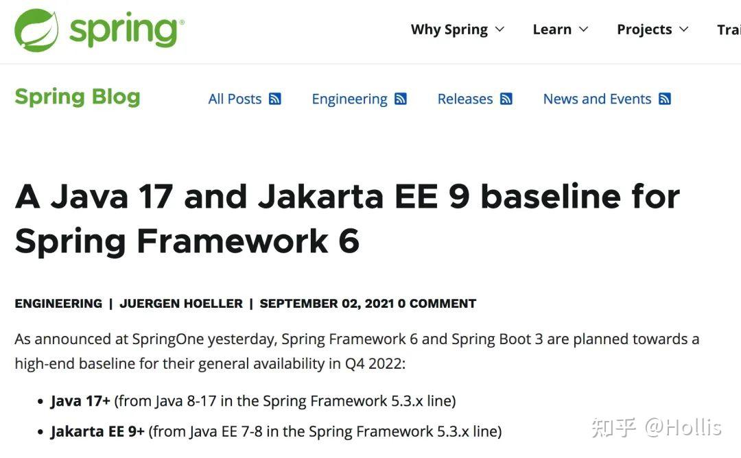 SpringBoot 3.0最低版本要求的JDK 17，这几个新特性不能不知道！ - 知乎