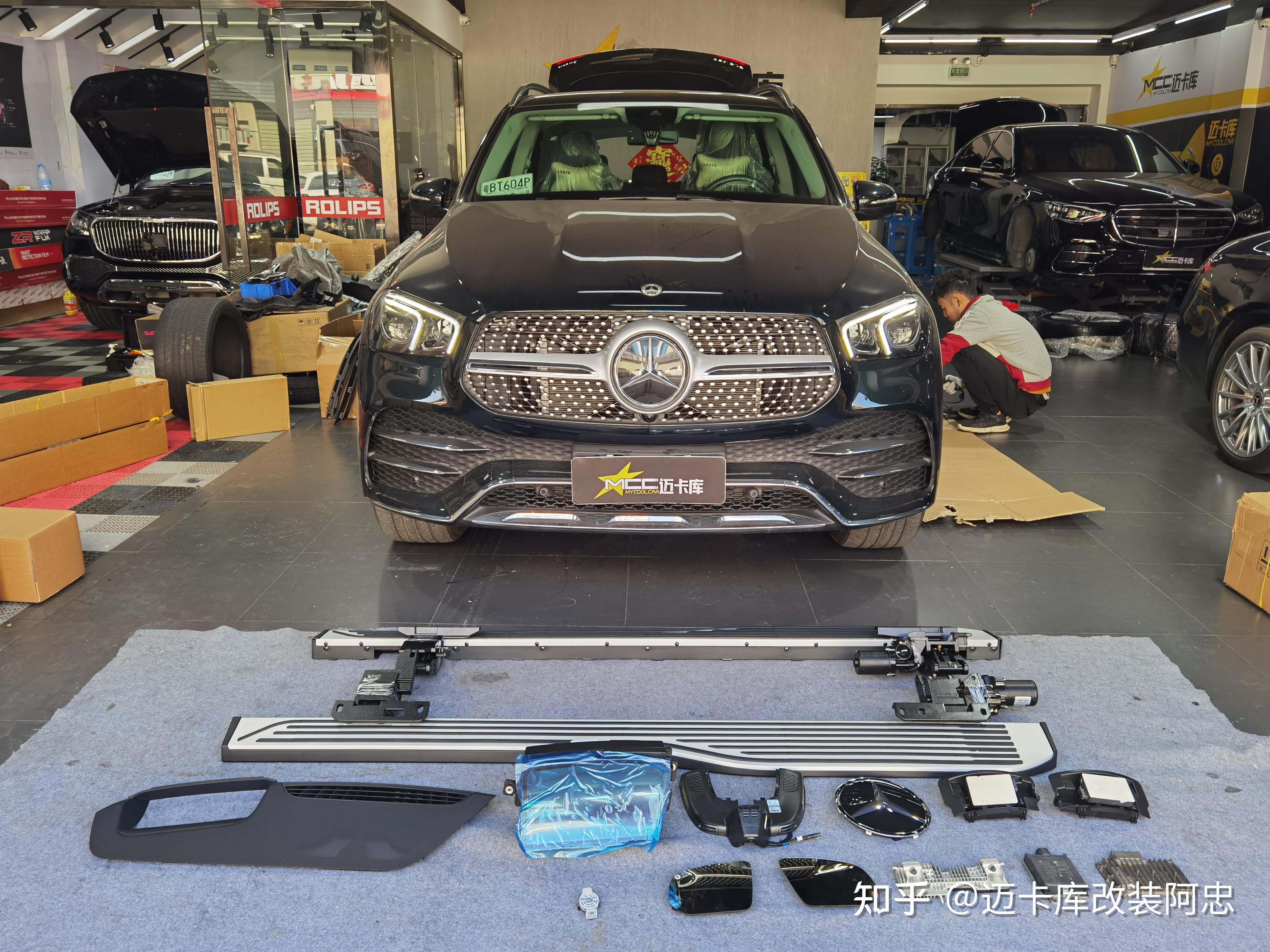 改变只为驾驶精彩，21款奔驰GLE450改抬头显示，23P、电动踏板 - 知乎