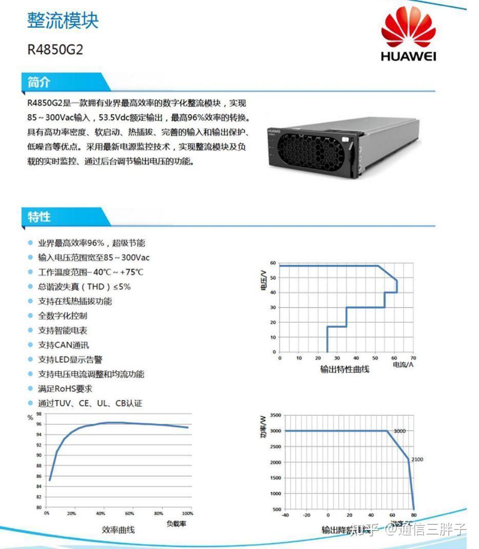 华为R4850G2高效率交转直电源模块 - 知乎
