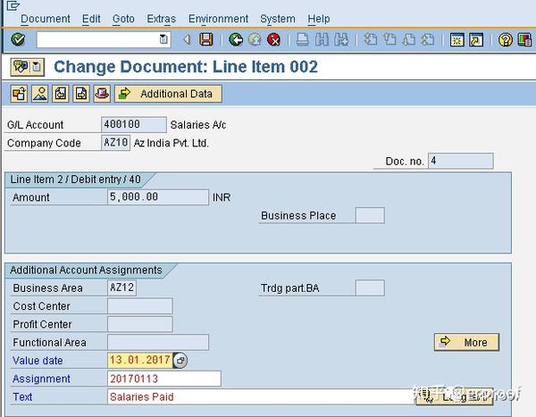 SAP FI课程 3.8 会计凭证修改规则 - 知乎