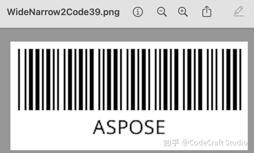 【实用技能】如何利用条码控件Aspose.BarCode，控制 Barcode-39 中的宽窄比 - 知乎