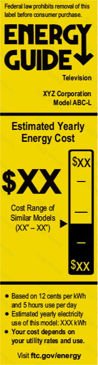 一文读懂亚马逊美国DOE能效标签-家电类（EnergyGuide ） - 知乎