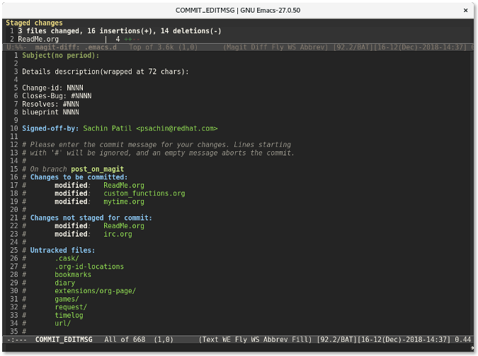 如何在 Emacs 中使用 Magit 管理 Git 项目 - 知乎