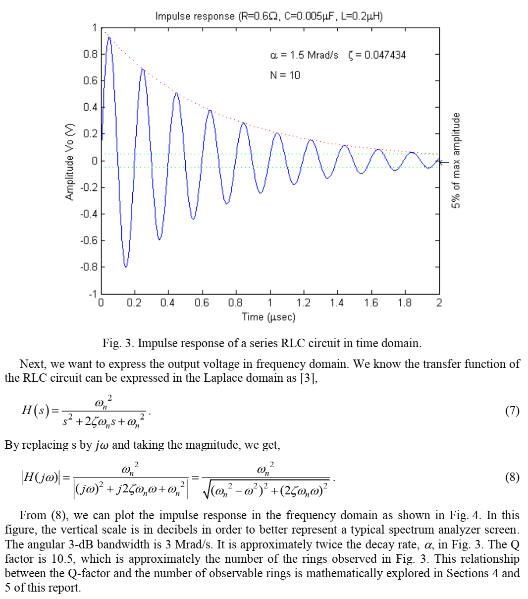 Q Factor And Resonance In The Time And Frequency Domain Q Factor And Resonance In The Time And Frequency Domain
