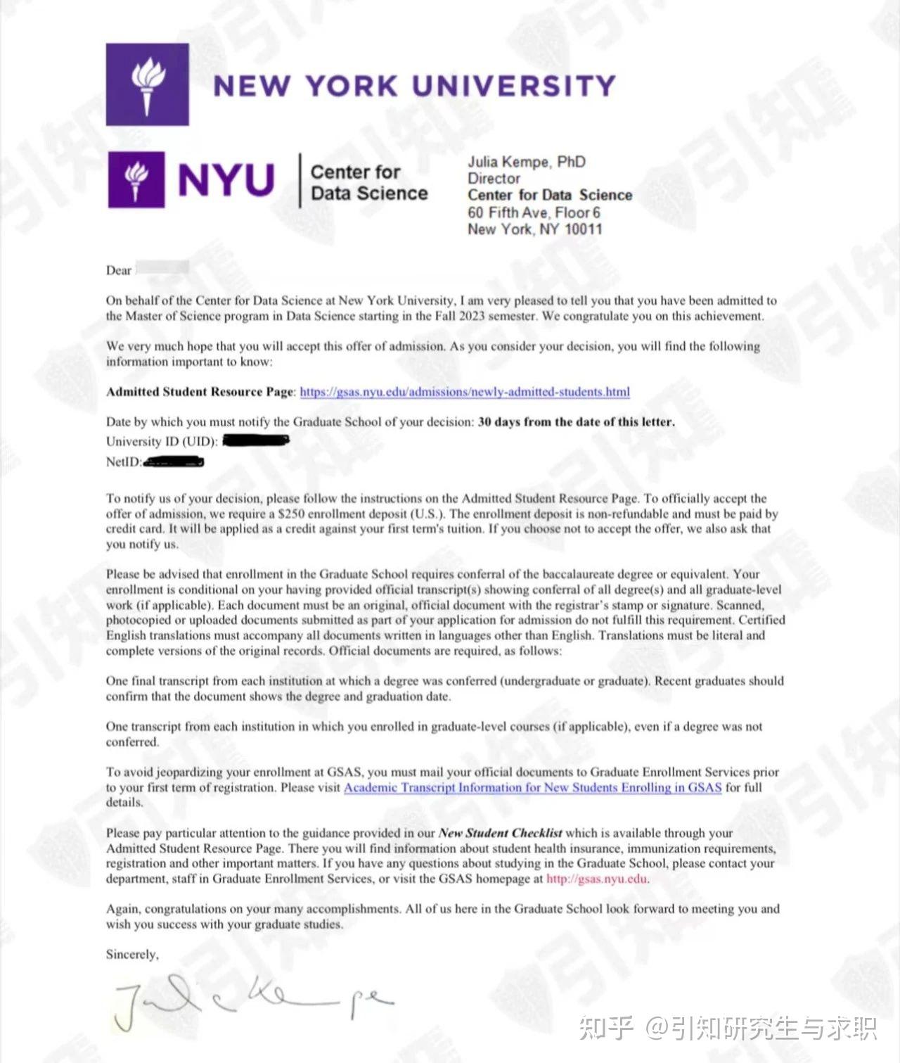 2023研究生录取结果| NYU 布朗和JHU的数据科学硕士offer到！ - 知乎